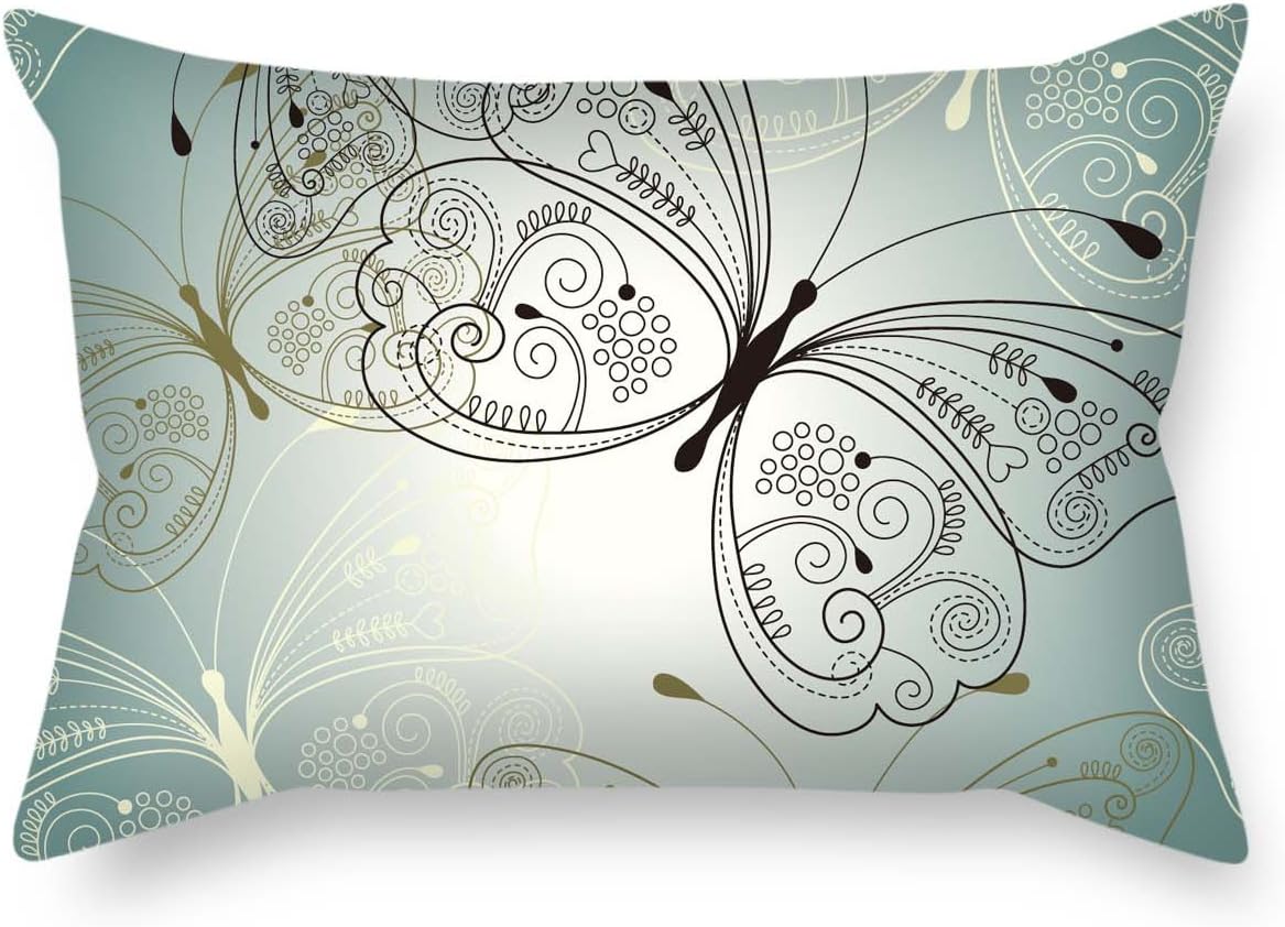 Amazon.com: cosbudy Pillowcase of Butterfly for Saloon Bench Family ...