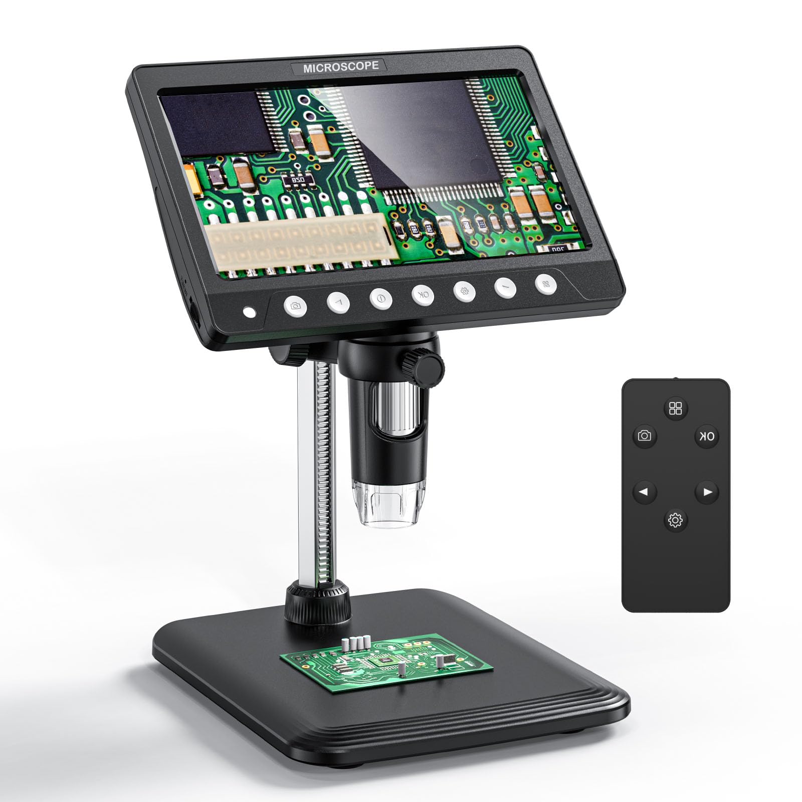 Microscope-LCD Digital Coin Microscope 500x, Coin Magnifier with 8 ...