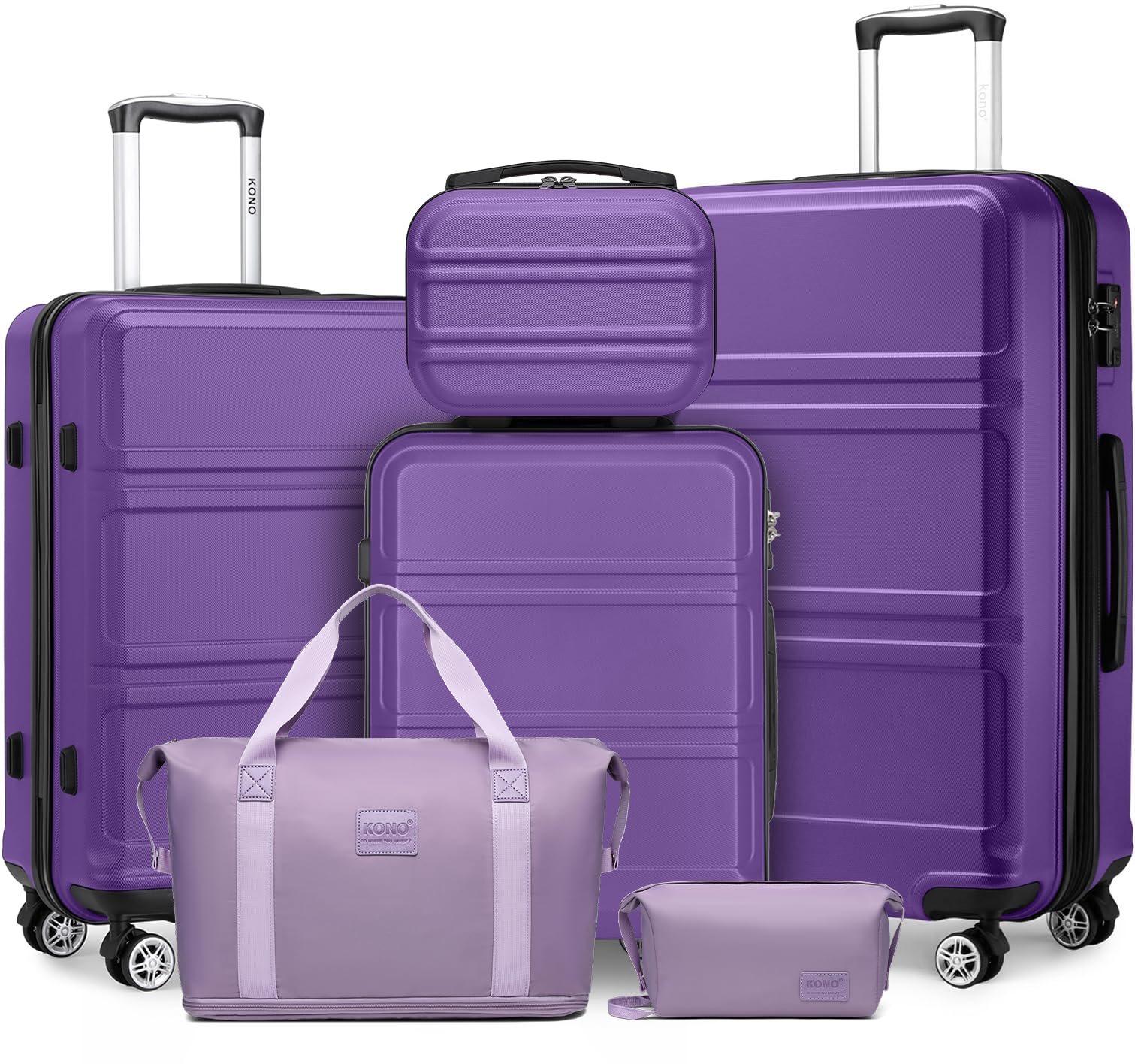 Amazon.com | Kono Suitcase Set 3 Piece Luggage Set Expandable(only 28 ...