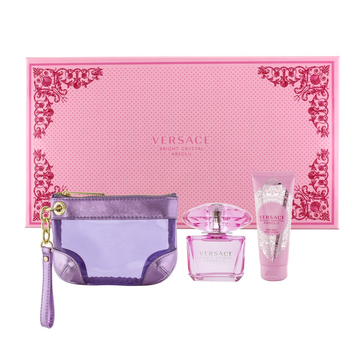 Amazon.com : VERSACE 3 Piece 'Bright Crystal Absolu' Set, 3 Ounce ...