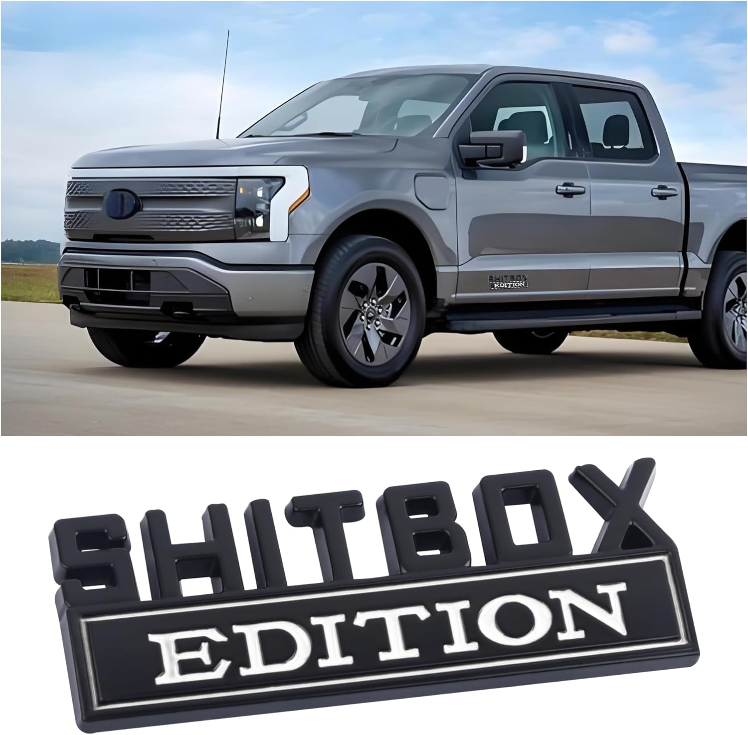 Amazon.com: SHITBOX Edition Car Emblem Car Decorations Personality,3D ...