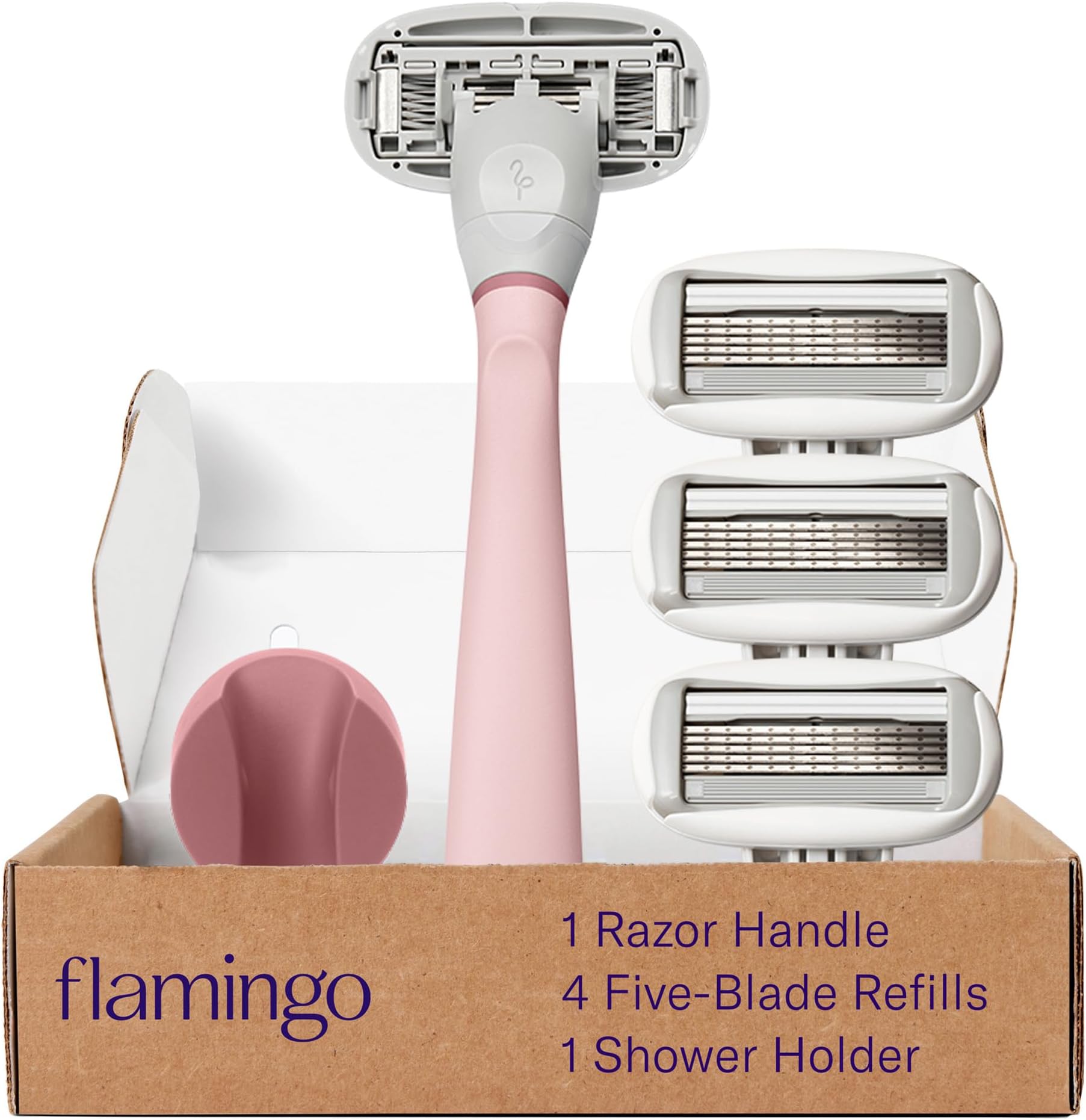 Amazon.com: Flamingo Razors for Women, 1 Women's Razor Handle Rose), 4 ...