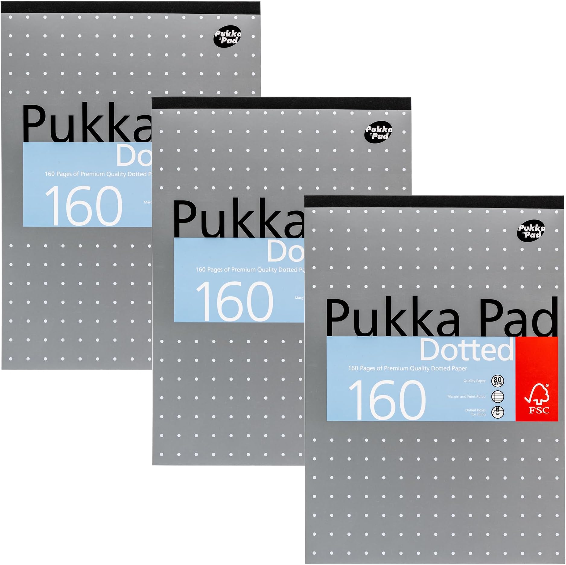Pukka Pad, A4 Dotted Refill Metallic Notepad for Graphing, Art, Bullet ...