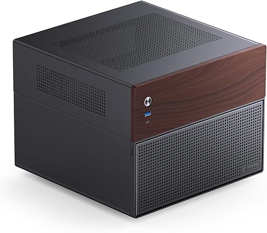 Amazon.com: JONSBO N4 Black NAS Pc Case, Walnut Wood, 8-Drive Bay/6 * 3 ...