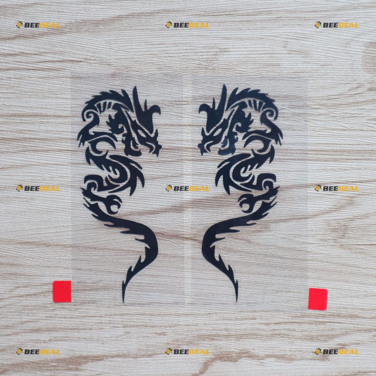 Amazon.com - Chinese Dragon Decal Vinyl Sticker - Mirror Images ...