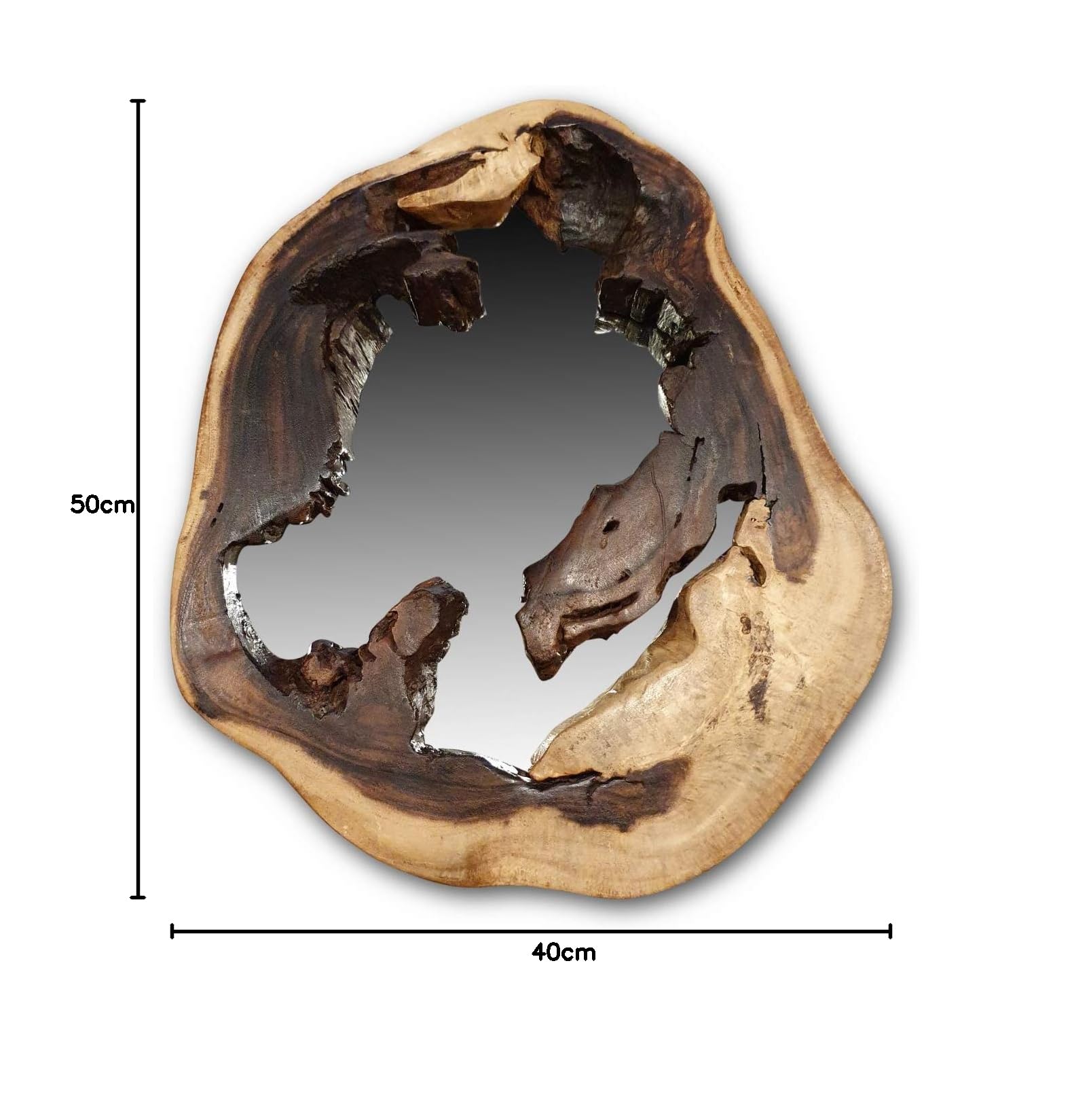 Mirror Natural Wood Tree