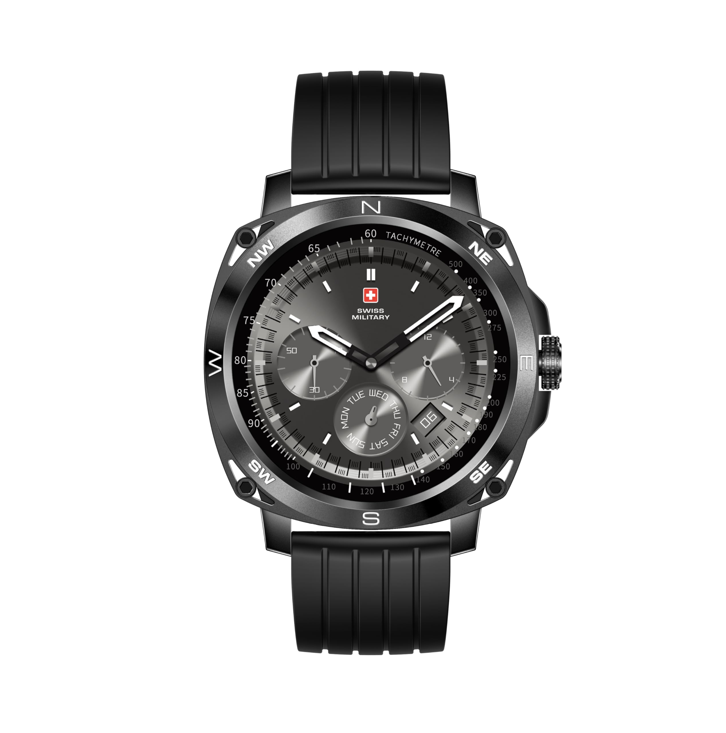 Swiss Military DOM4 Smartwatch 1.43" AMOLED, Bluetooth Calling, Multi ...