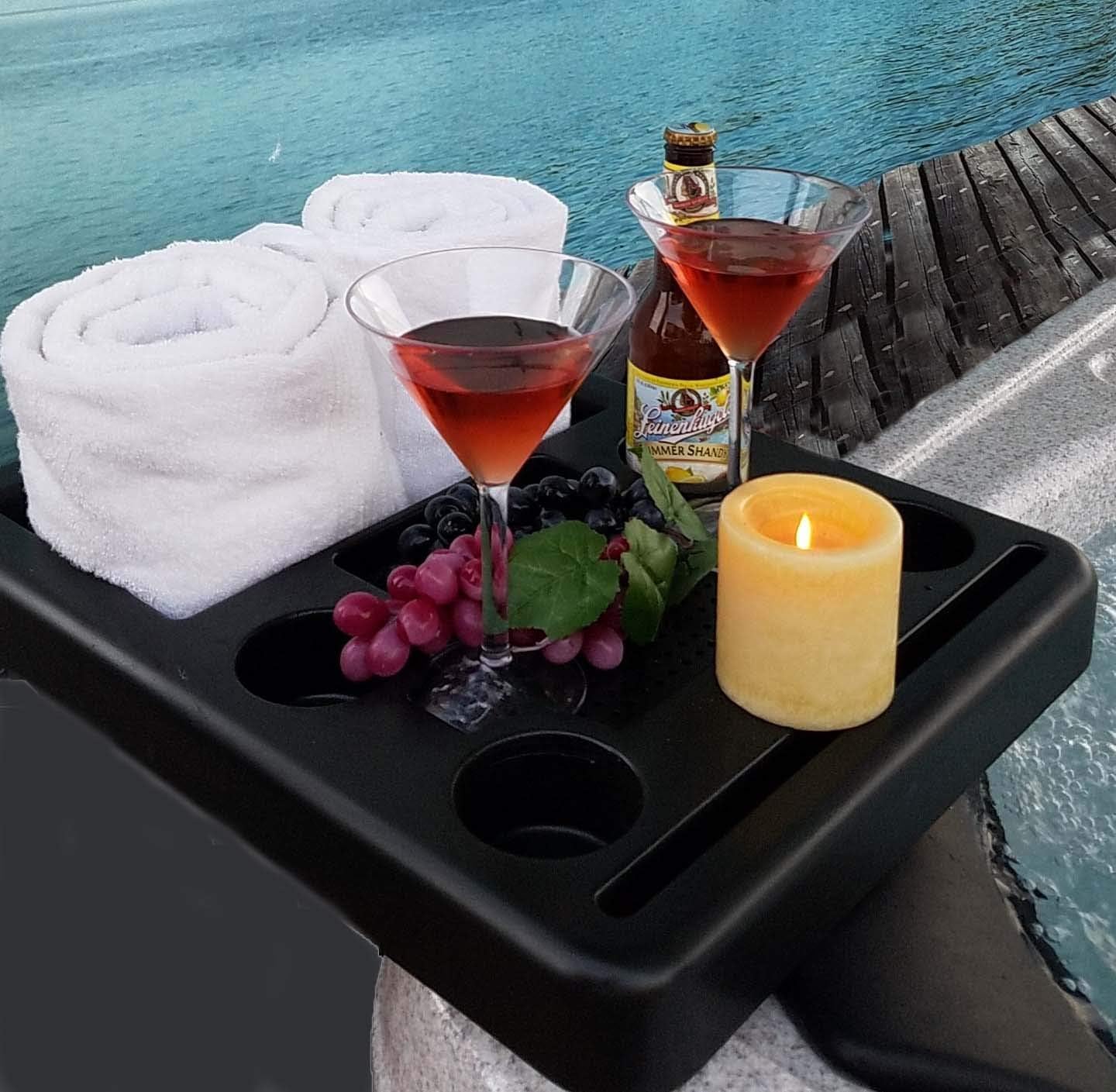 Amazon.com: Hot Tub Towel Holder, Snack Tray, Phione and Tablet Stand ...