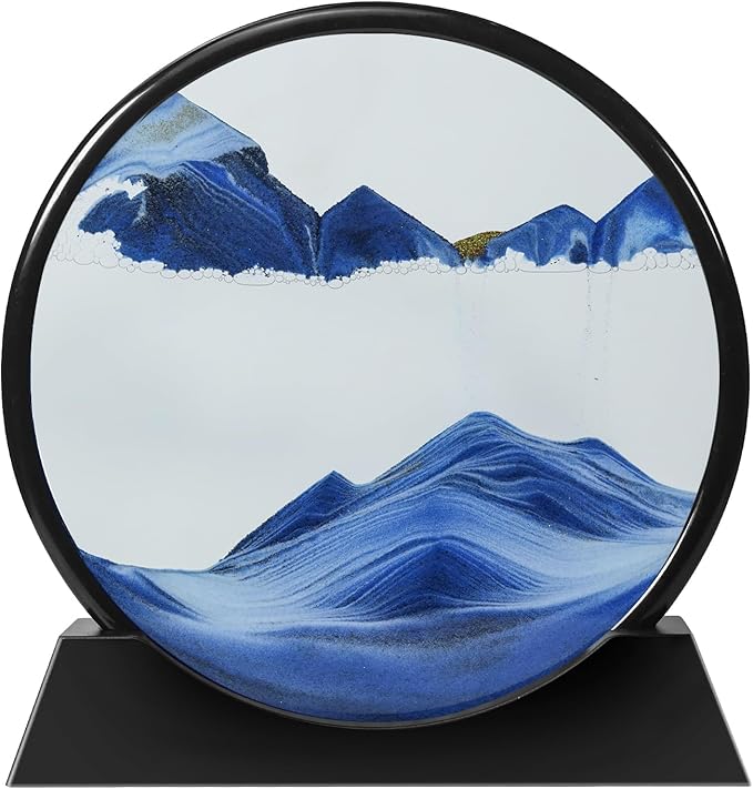 Amazon.com: CCCTY 12 inches Moving Sand Art, 3D Round Deep Sea Moving ...