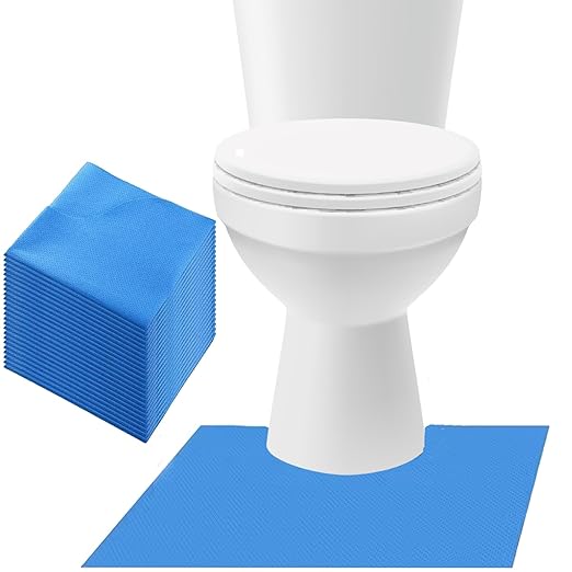 Amazon.com : Upgraded 20 Pack Disposable Toilet Mats,Super Absorbent ...