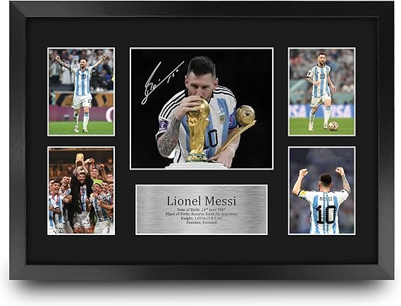 HWC Trading FR A3 Lionel Messi Argentina Gifts Printed Signed Autograph ...