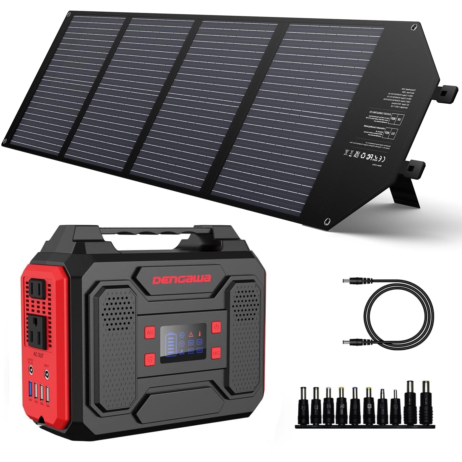 Amazon.com: 250W Portable Power Station with Portable Solar Panel 100W, Solar Generator Outdoor ...