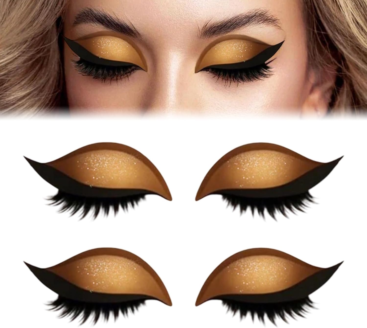Amazon.com: Lazy Eye Shadow Eyelash Patch, 2025 Eyeshadow Eyelash ...