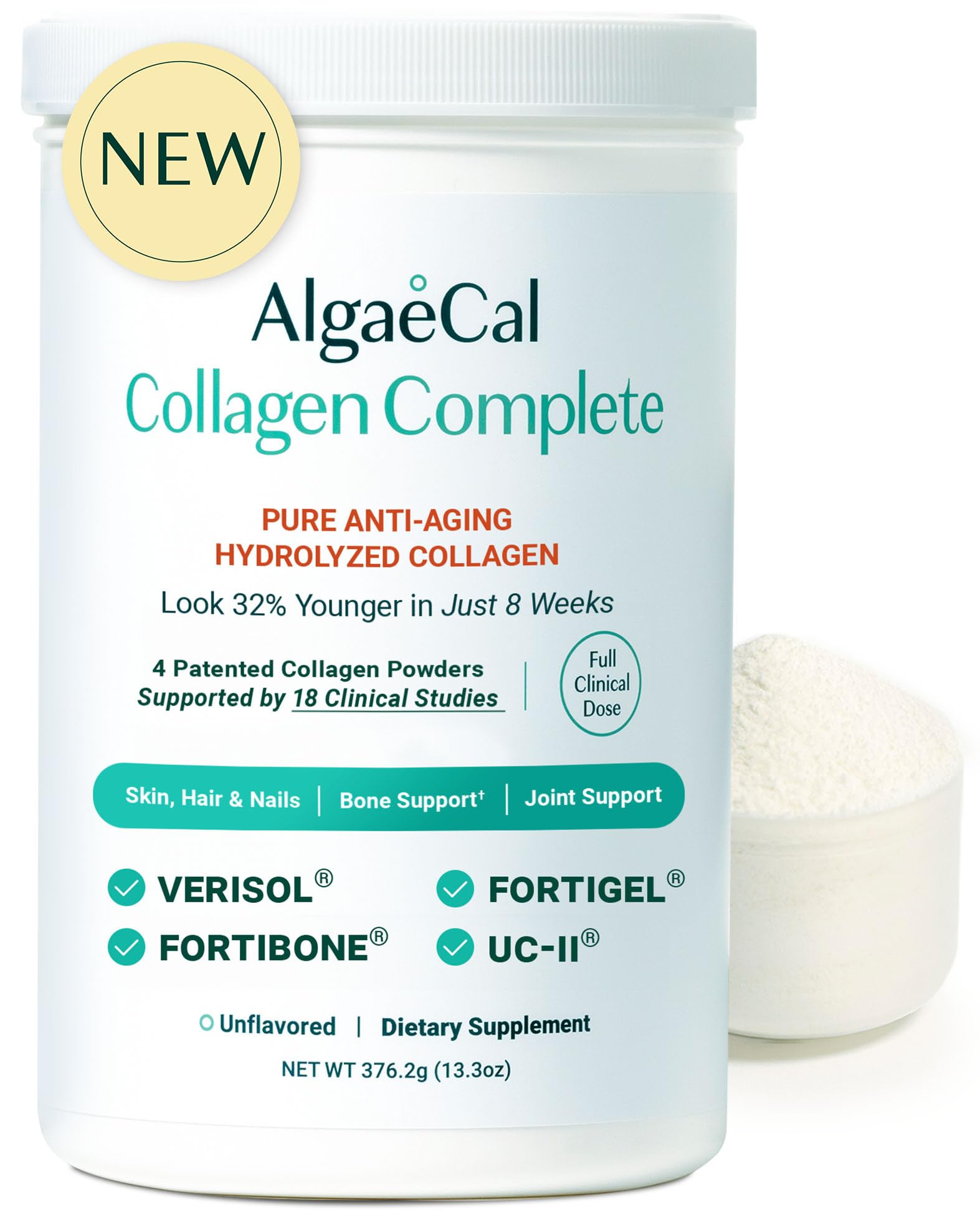 Amazon.com: ALGAECAL Hydrolyzed Collagen Complete - Anti-Aging Collagen ...