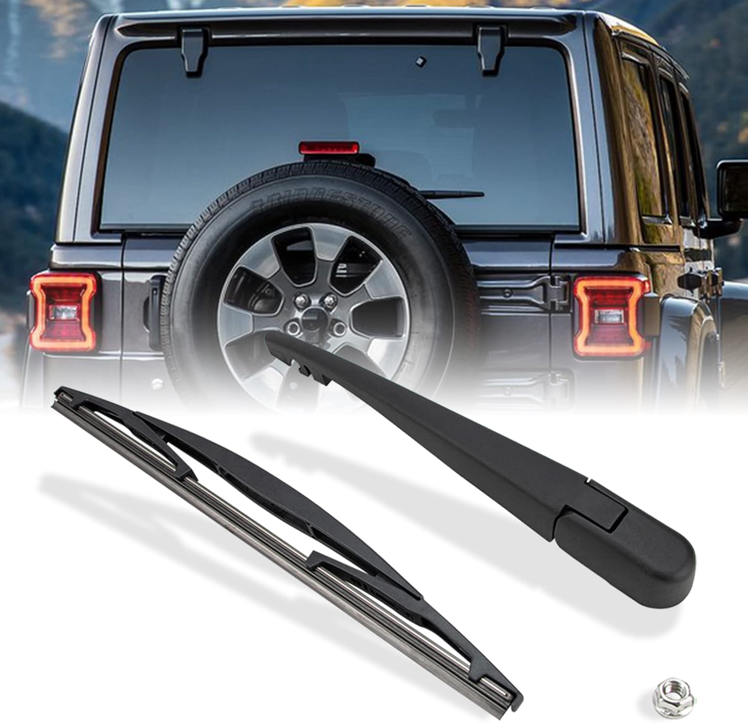 Amazon.com: Shopauto Rear Windshield Wiper Arm Blade Assembly Kit ...