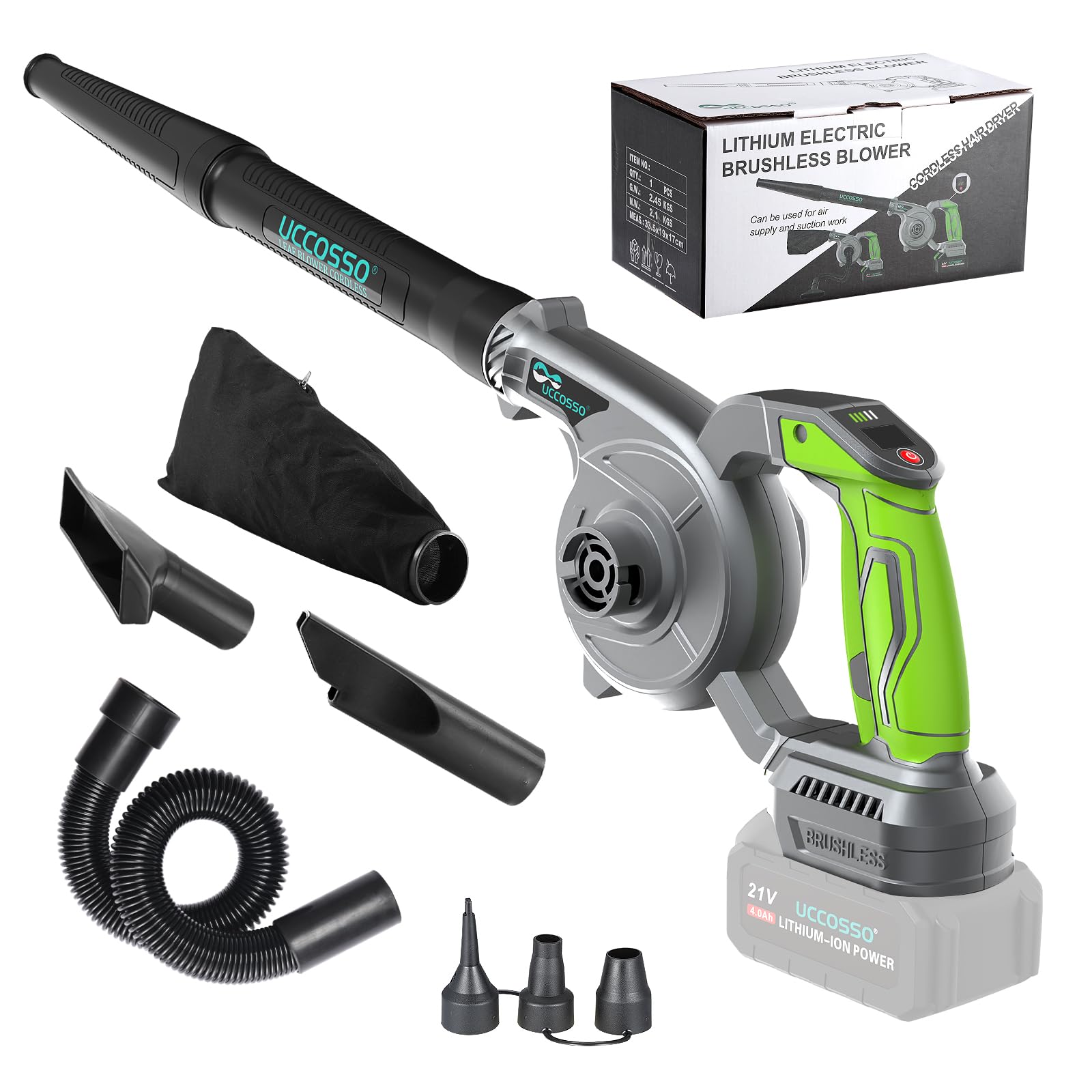 Amazon.com: Cordless Blower Max 106 CFM/240 MPH for DeWalt 20V MAX ...