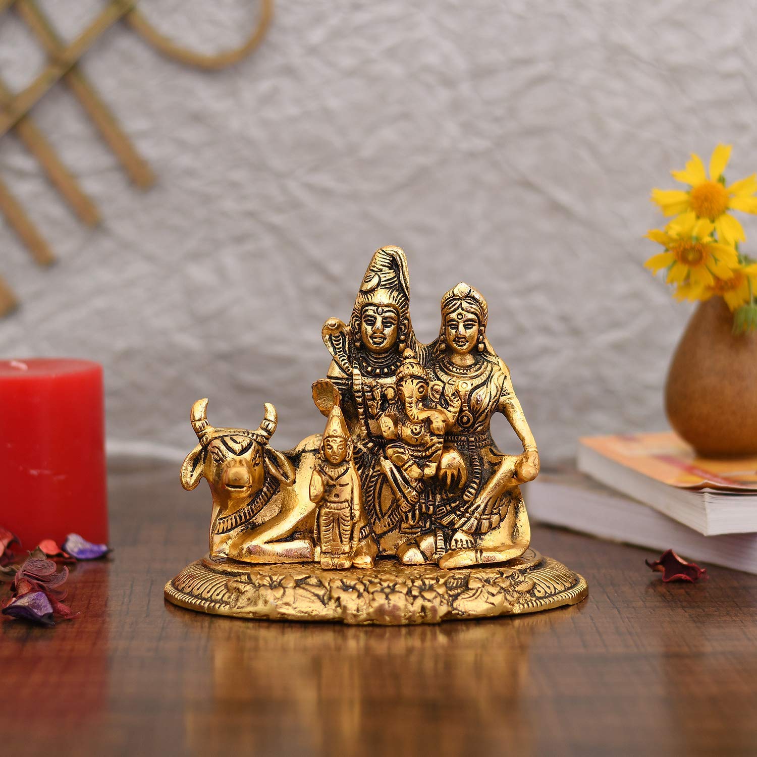 Buyer World Metal Lord Shiva Parvati Ganesh Idol Shiv Parivar ...