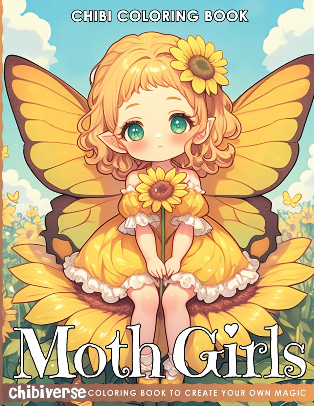 Amazon.co.jp: Chibi Moth Girls Coloring Book: Enter a World of Cuteness ...