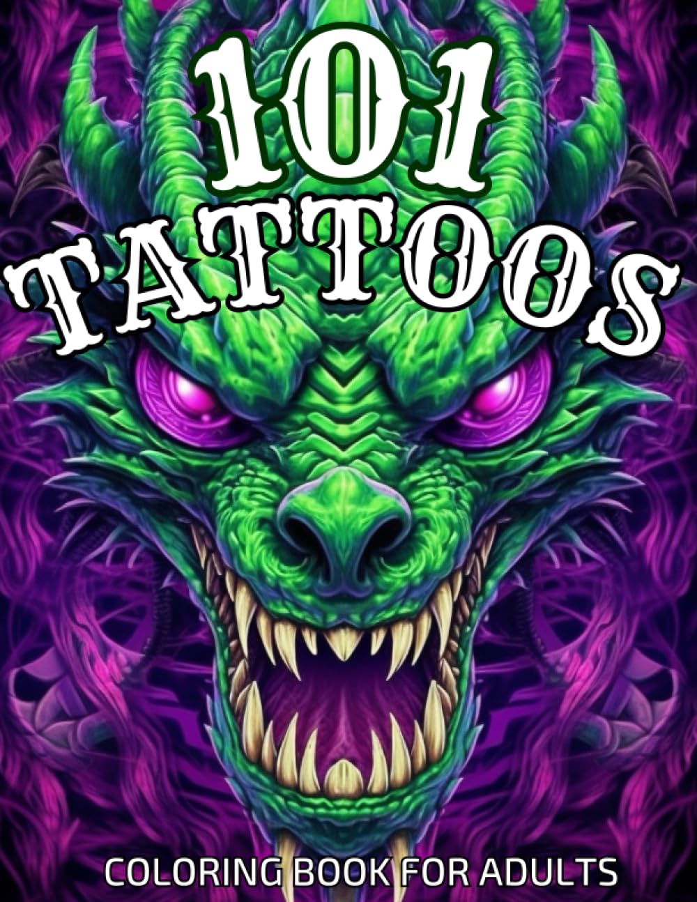 Amazon.com: 101 Tattoos Coloring Book for Adults: Beautiful Tattoo ...