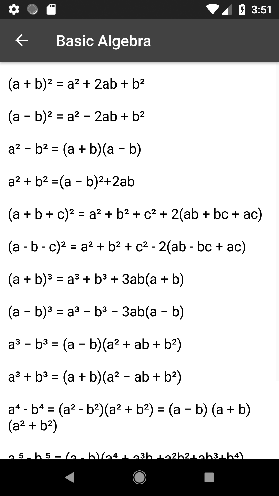 All in One Formula - App on Amazon Appstore