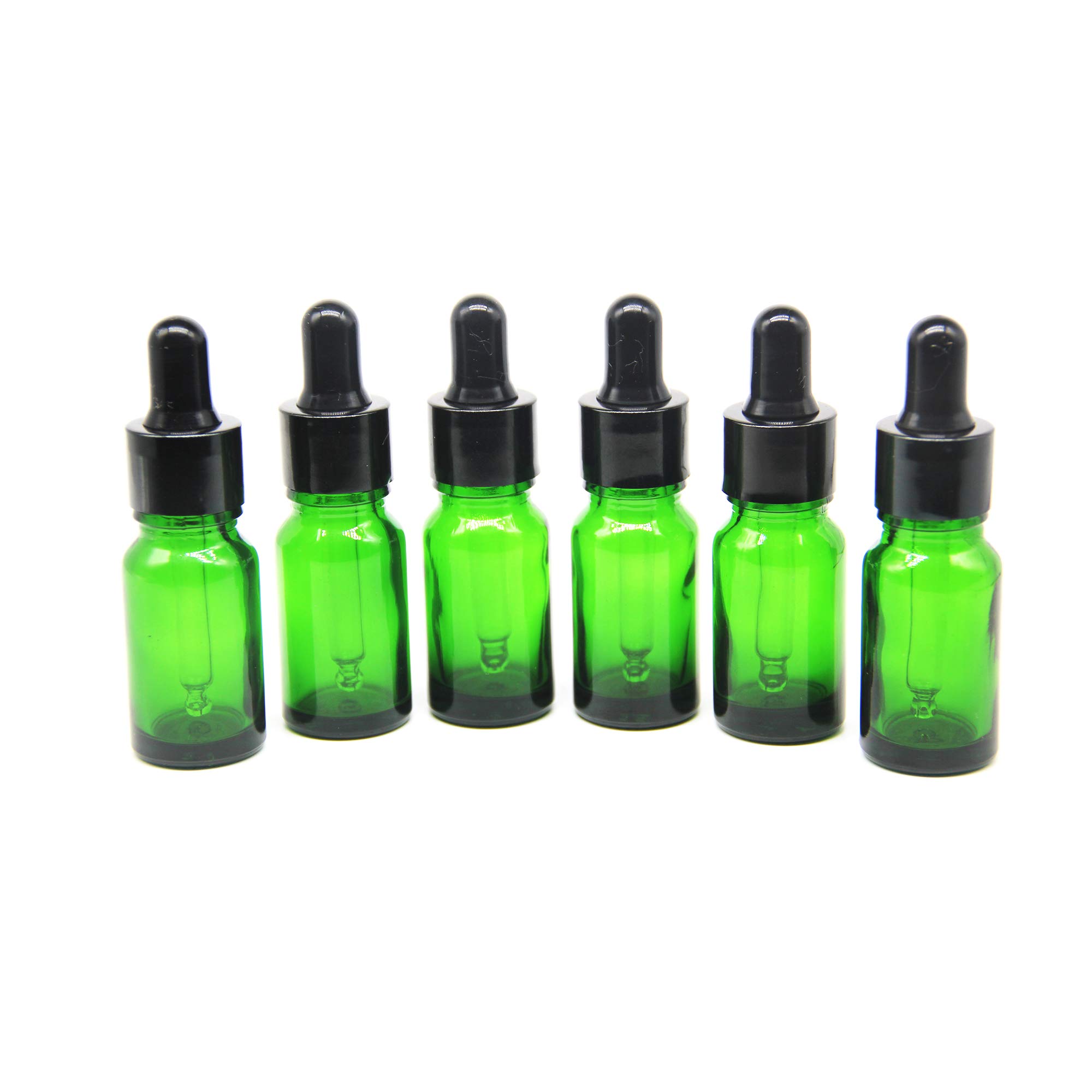 Buy One Trillion 10ml Green Boston Glass Bottles With Clear Glass Eye