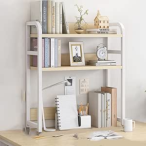 Amazon.com: NERDOH 2-Storey Adjustable Partition Desk Storage Rack ...