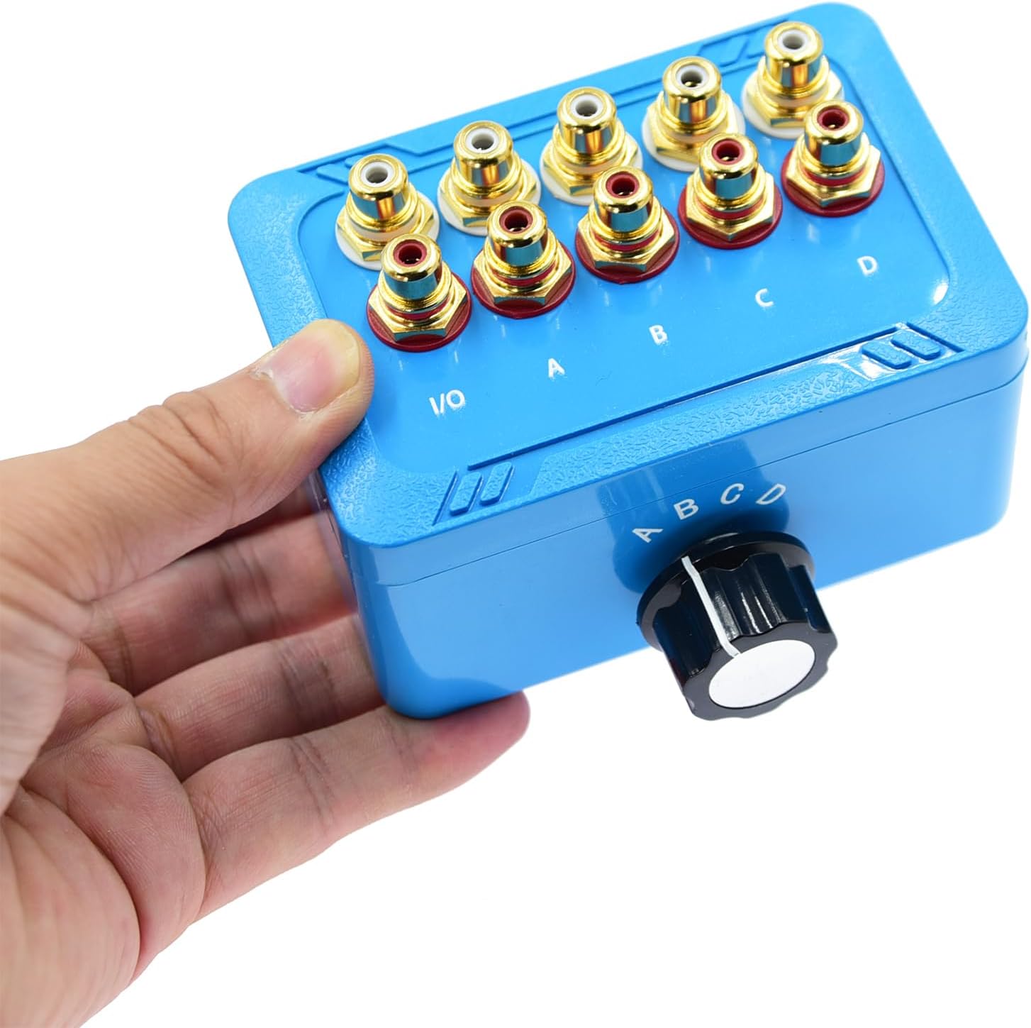 Amazon.com: 4 Port Audio Switch, 3.5mm Audio Switcher, Stereo AUX Audio ...