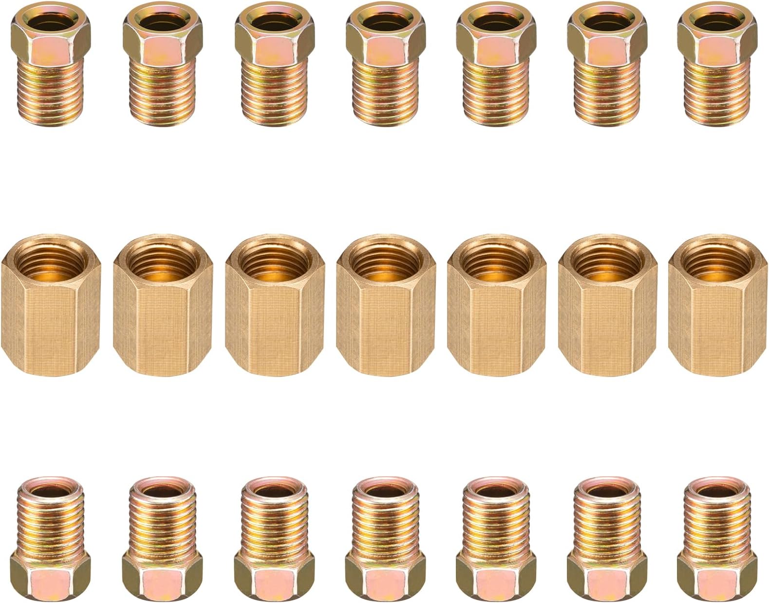 Amazon.com: ASD Brake Line Unions For 3/16 Tube (3/8-24 Thread ...