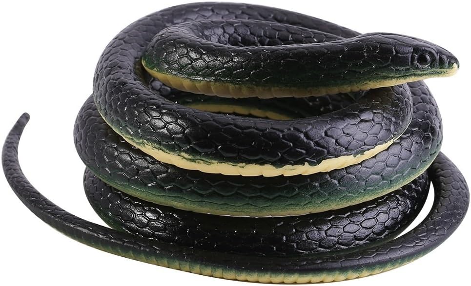 Yoogeer 47 Inches Rubber Lifelike Snake - Scary Gag Gift, Incredible ...