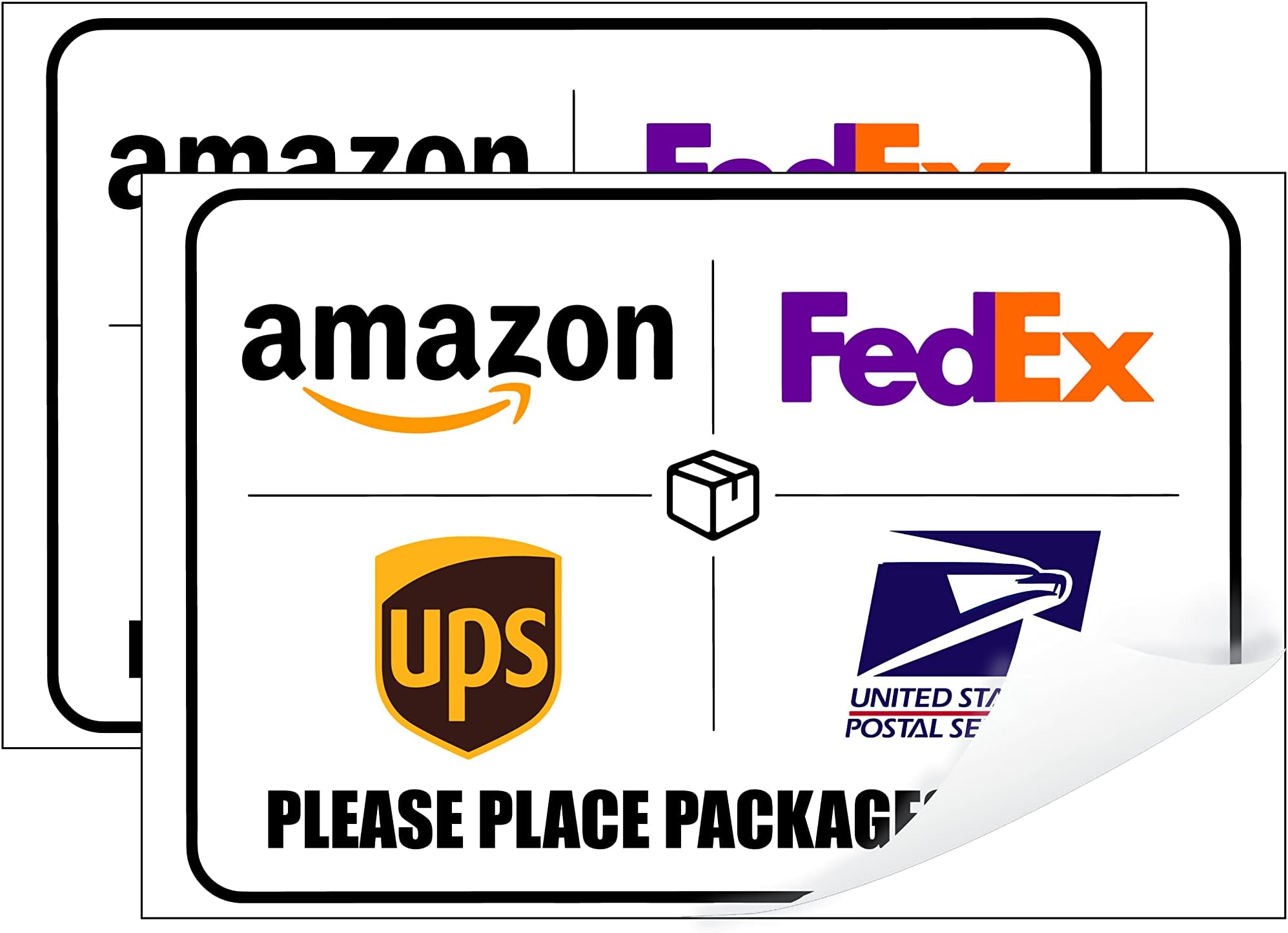 Amazon.com: Package Delivery Sign - 2 Pack 6" x 9" Delivery ...