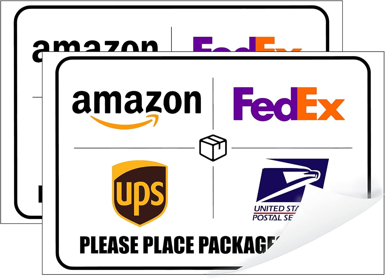 Amazon.com: Package Delivery Sign - 2 Pack 6" x 9" Delivery ...