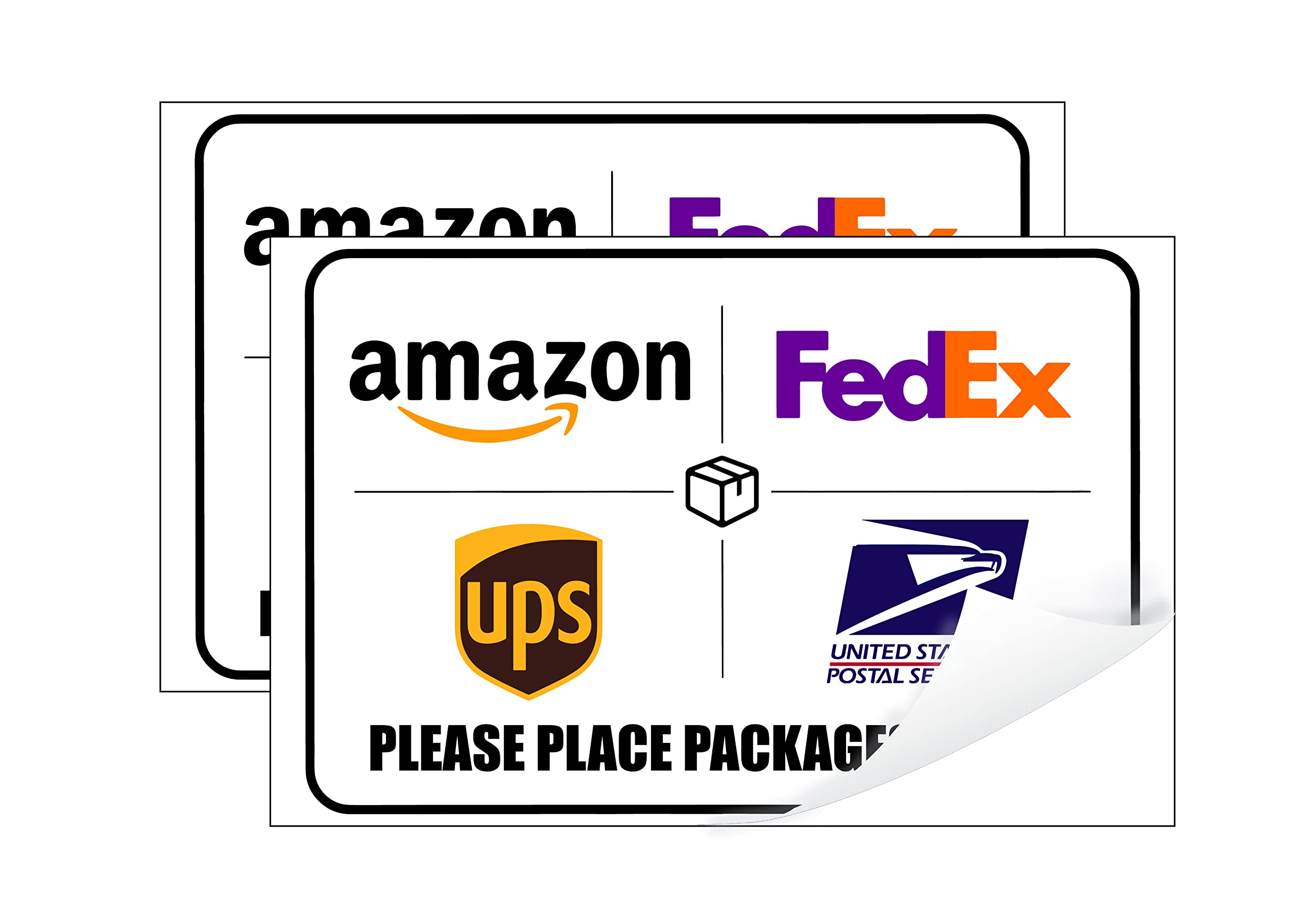Amazon.com: Package Delivery Sign - 2 Pack 6" x 9" Delivery ...