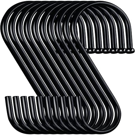 Amazon.com: DINGEE 6 Inch Heavy Duty S Hooks, Large S Hooks Vinyl ...