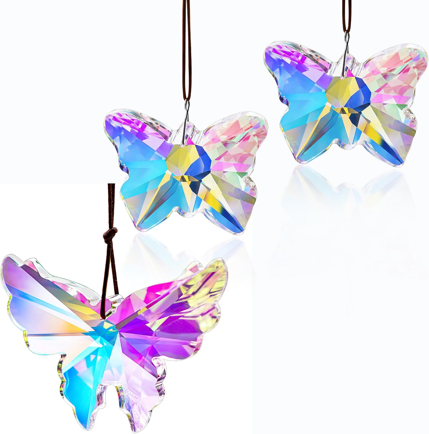 Amazon.com: H&D HYALINE & DORA Crystal Hanging Butterfly Prism ...