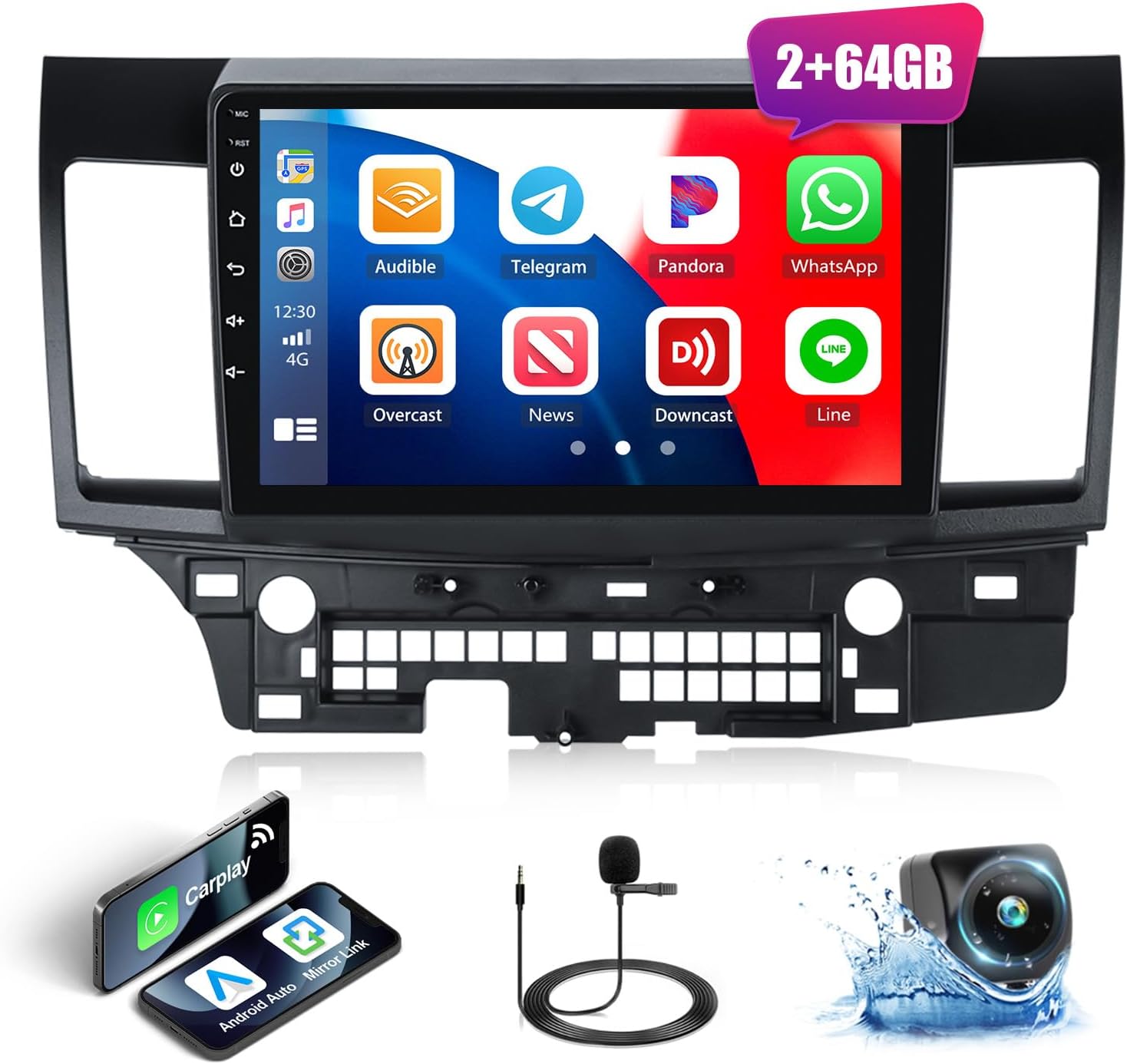 Amazon.com: 2G+64G Android Car Stereo Radio for Mitsubishi Lancer 2008 ...