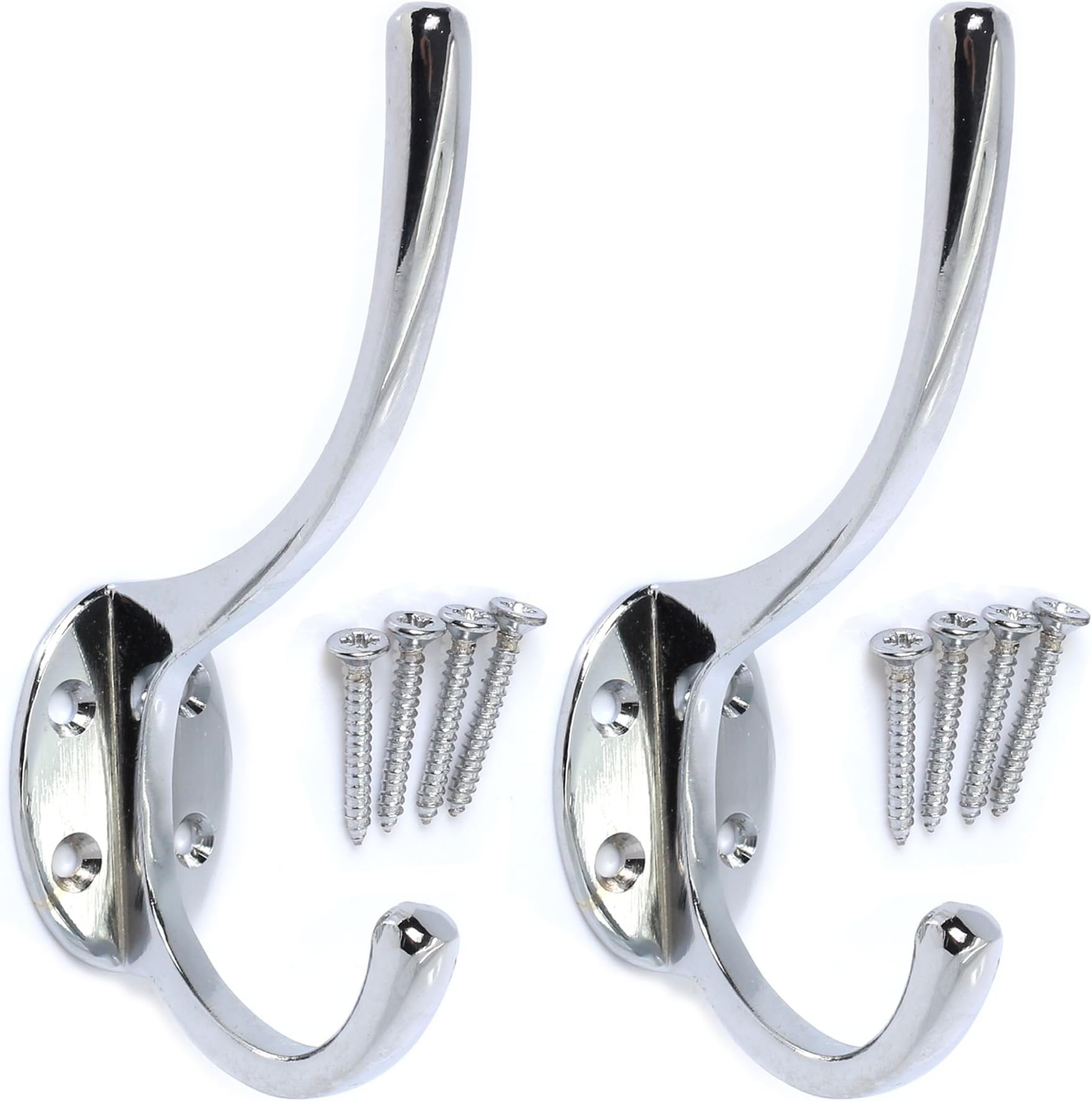 EAI Hat Coat & Robe Hook - Polished Chrome - Pack of 4 : Amazon.co.uk ...