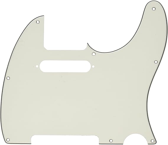 Amazon.com: Fender Modern Pickguard, Telecaster, 8-Hole - Parchment ...