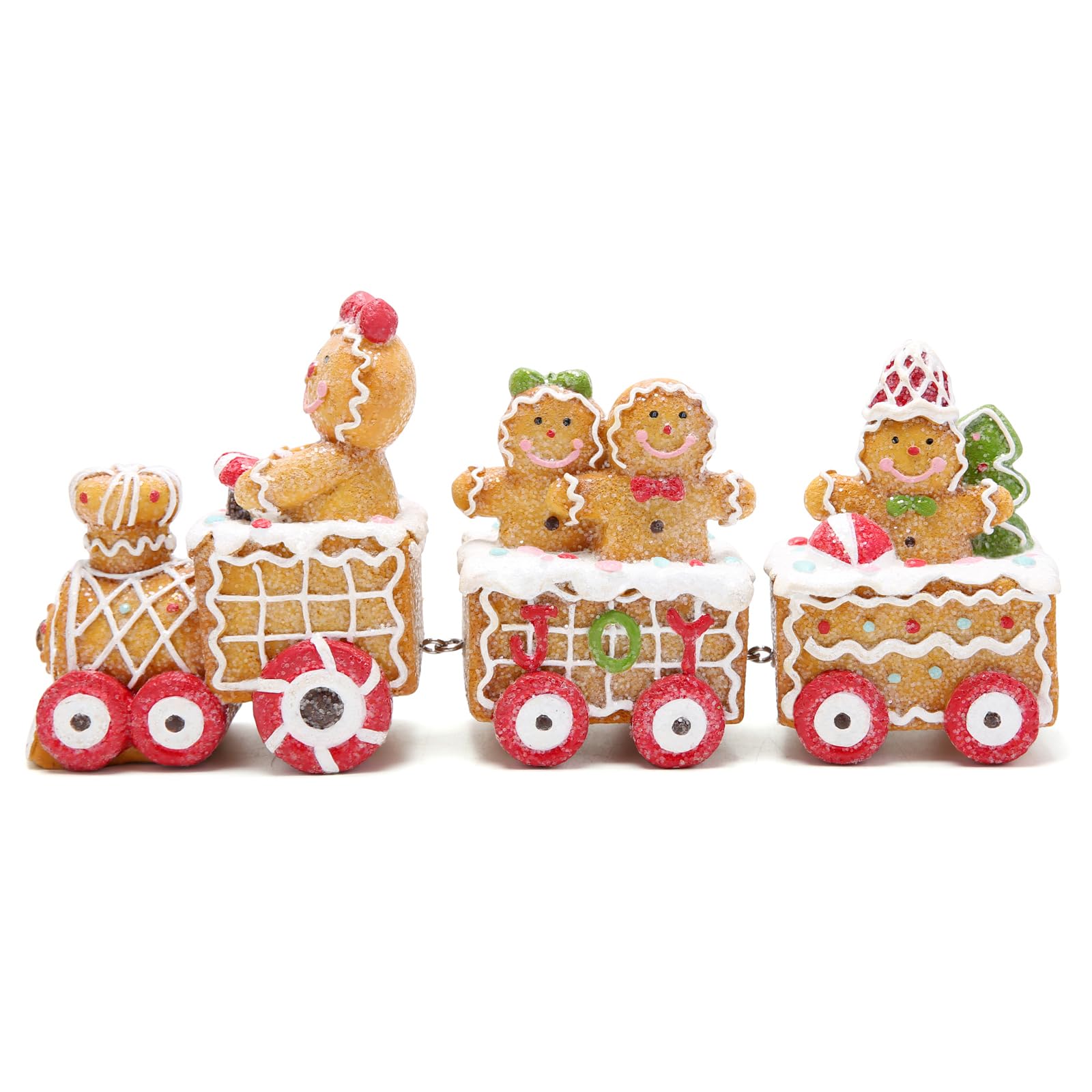 Hodao 9.25â€? Length Christmas Gingerbread Man Train Decorations Xmas ...