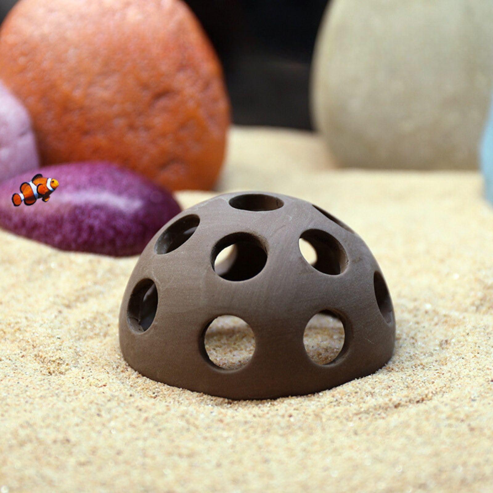 Snapklik.com : Ceramic Rock Cave Aquarium Decorations Shrimp Hides For ...