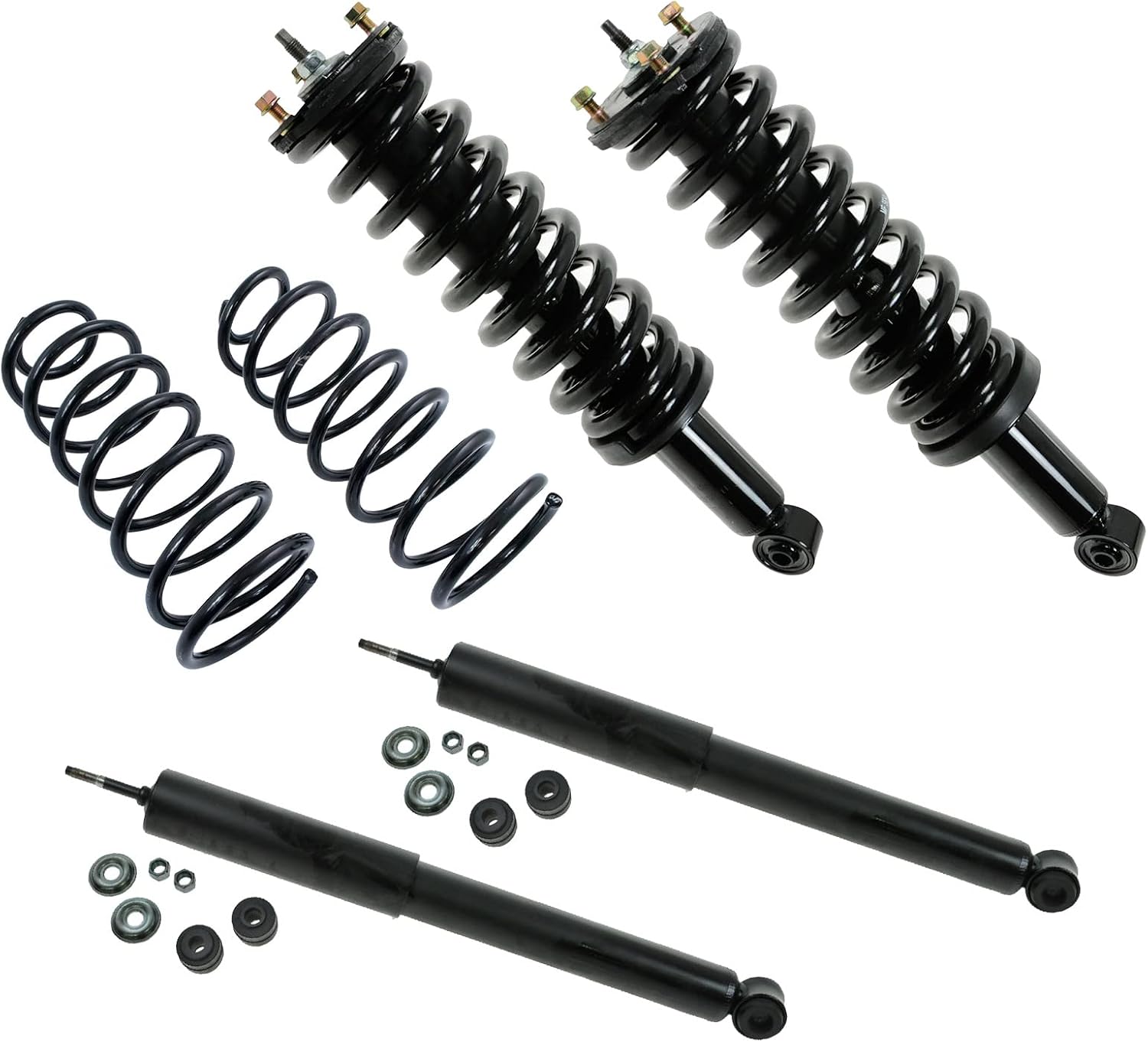 Strut Assembly Front And Rear TRQ Front & Rear Suspension Kit 18 Piece ...