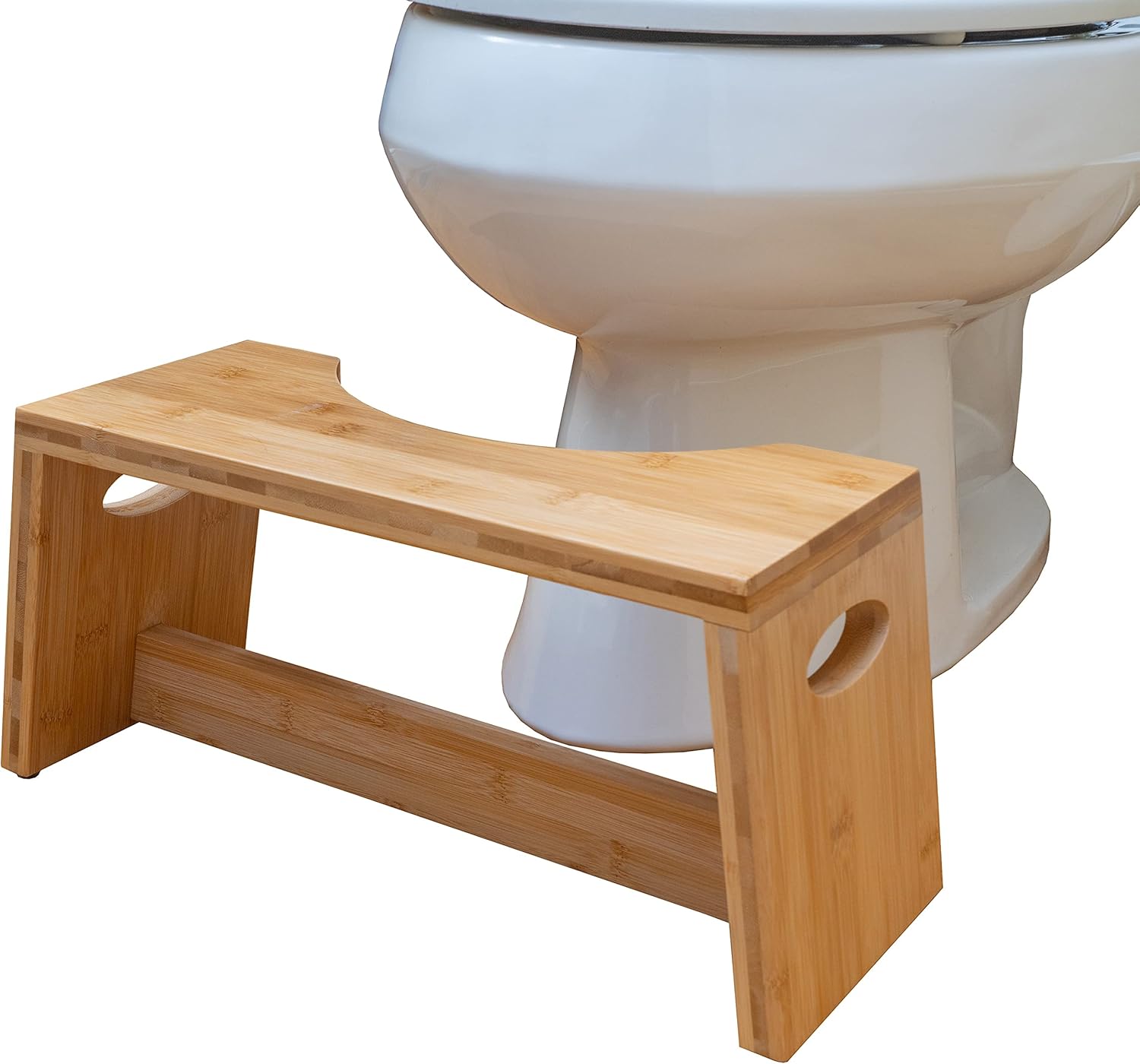 Amazon.com: Maxam Cool Stool Natural Potty Toilet Accessory, Bamboo ...