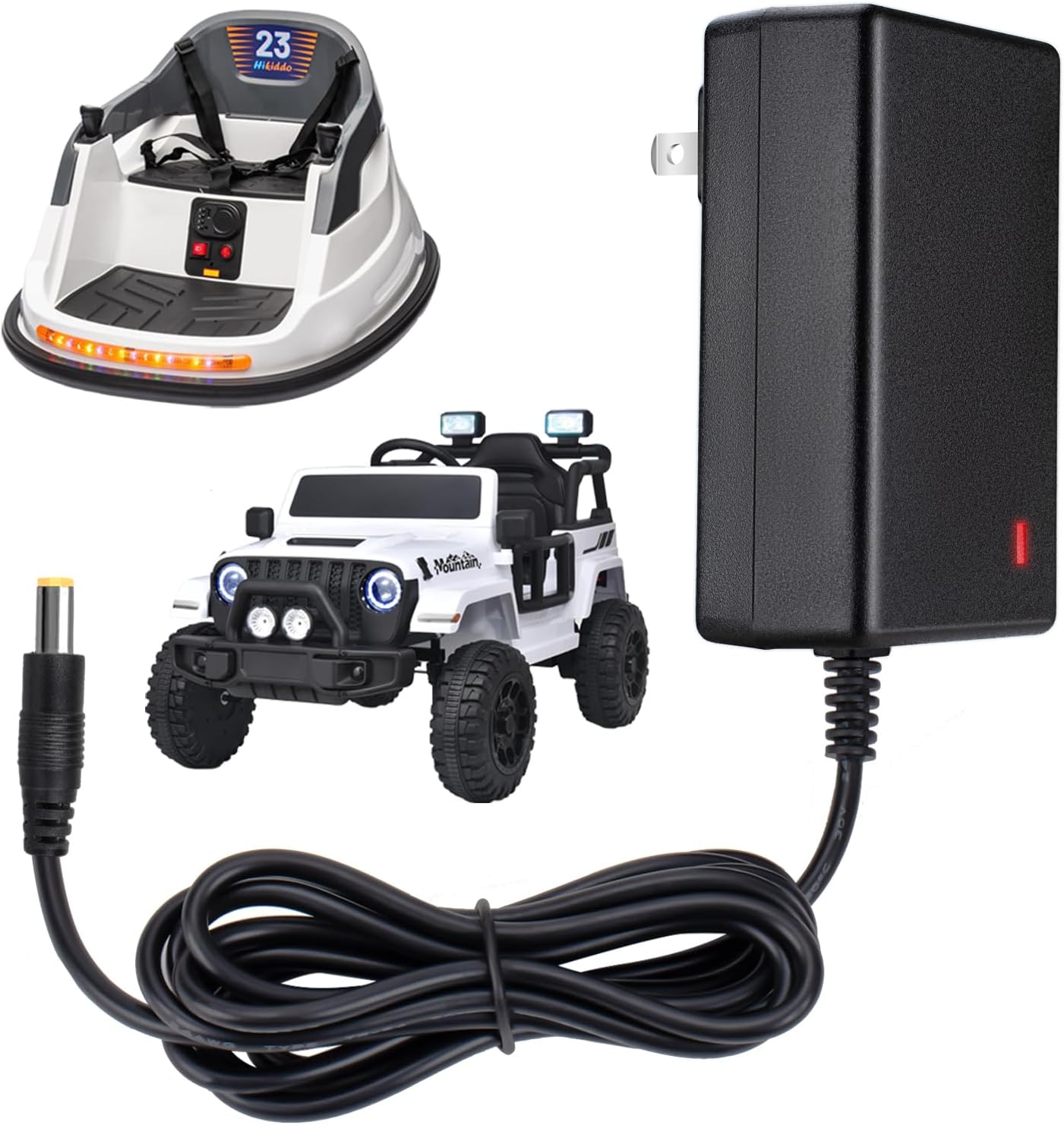 Amazon.com: 6V Battery Charger for Ride On Toys,Bumper Car Charger,6V ...