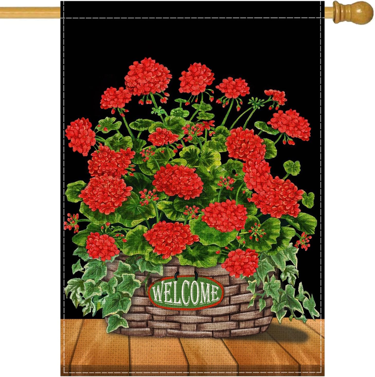 Amazon.com : Toland Home Garden 1010195 Geranium Arrangement Flower ...