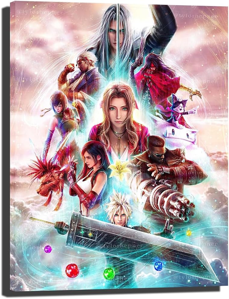Amazon.com: Gaming Posters Final Fantasy-FF7 Poster Print Poster ...