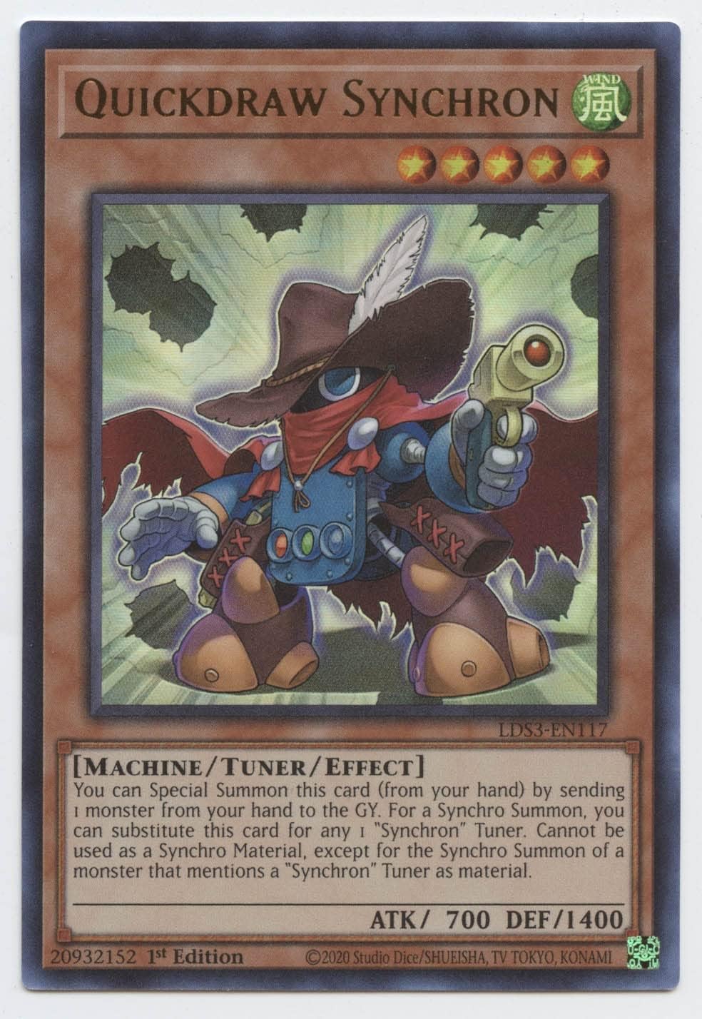 Quickdraw Synchron - LDS3-EN117 - Ultra Rare - 1st Edition : Amazon.ca ...