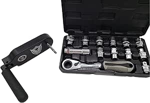 Mechanical Socket Set with Pass Through Sockets and Offset Driver for ...