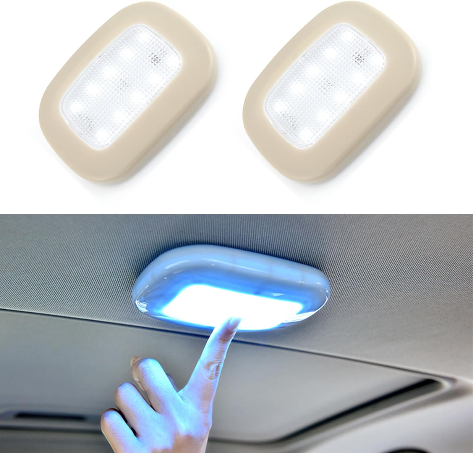 Amazon.com: HYGQCYP Magnetic Car Dome Light, Wireless LED Car Ceiling ...