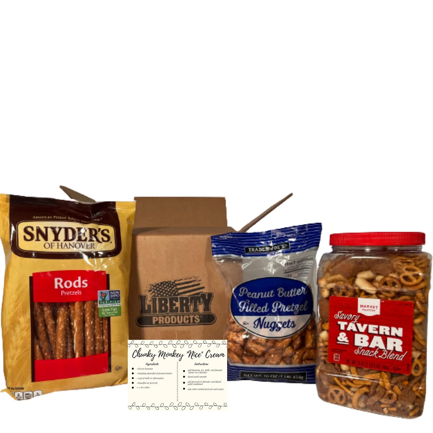 Amazon.com: Liberty Products - Gourmet Pretzels Snack Bundle 3 Flavors ...