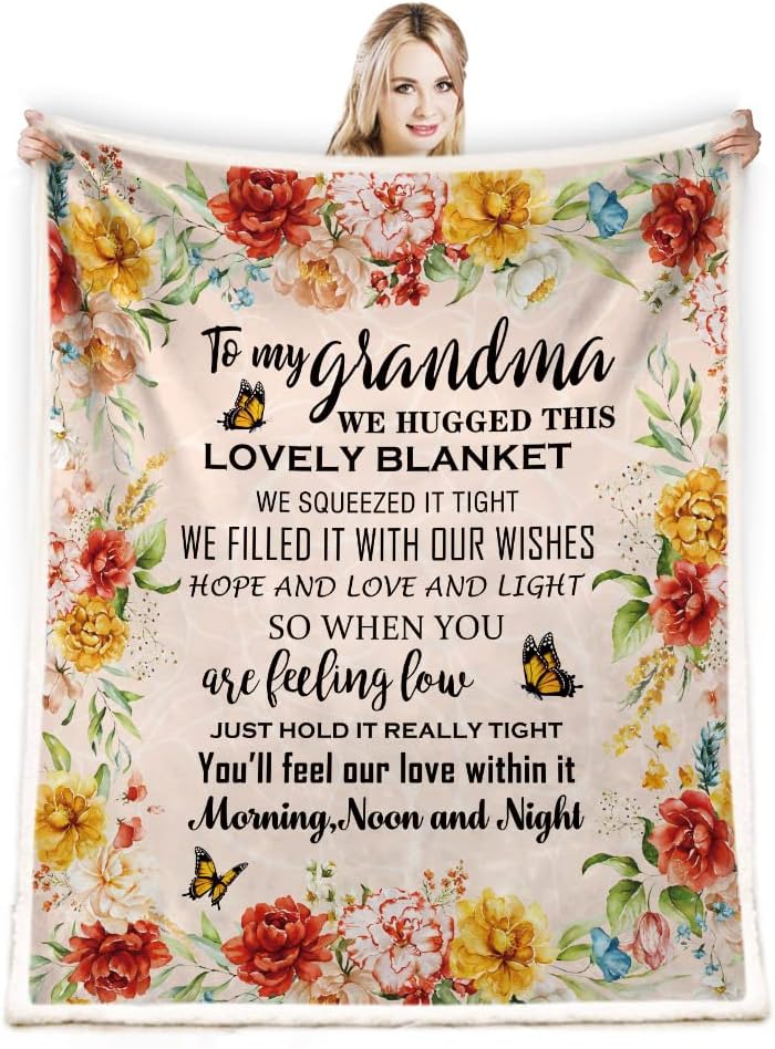 Amazon.com: Juirnost Grandma Gifts,Best Gifts for Grandma,Birthday Gifts for Grandma,Blanket for ...