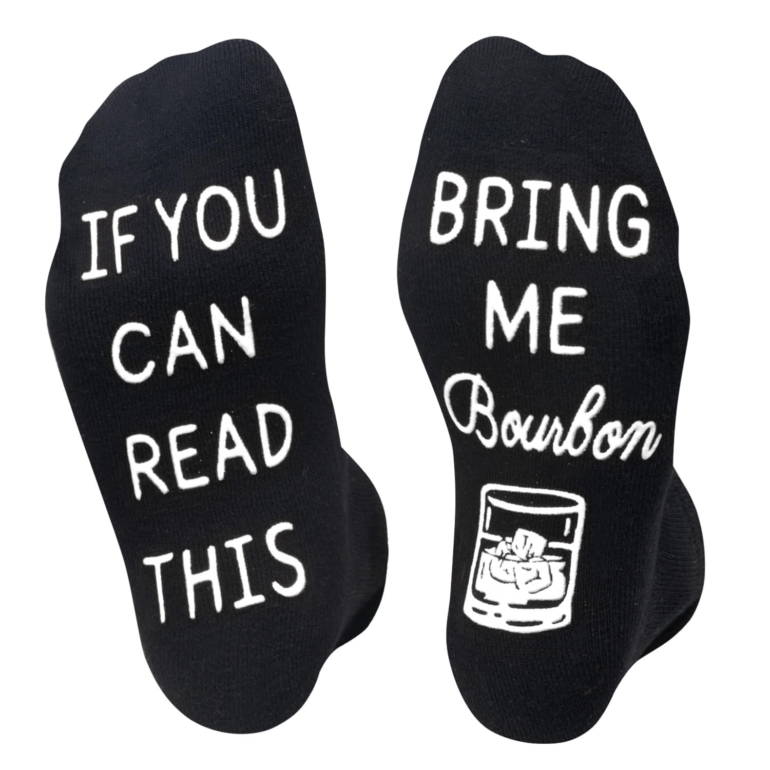 HAPPYPOP Funny Crazy Saying Socks, Margarita Champagne Whiskey Reading ...